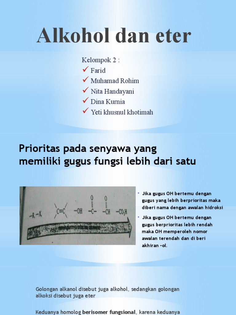 Alkohol Dan Eter-1 | PDF | Sains & Matematika