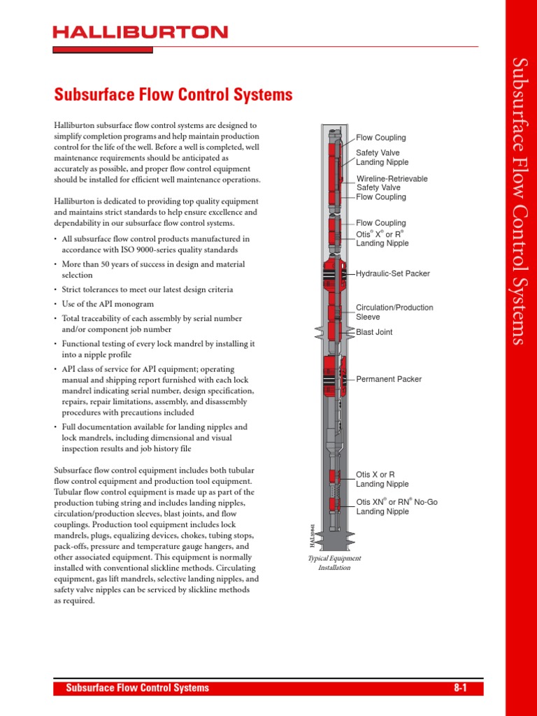 Subsurface Flow Control Systems 8-1 | PDF | Mechanical Engineering ...