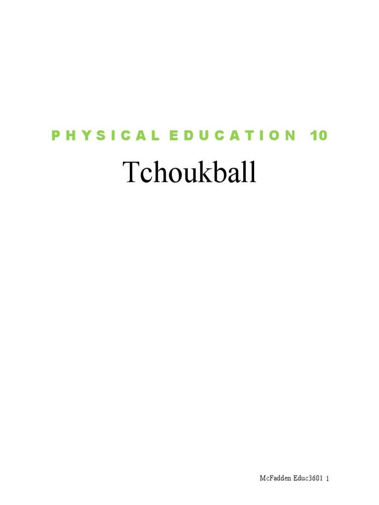 Physical Education Unit Plan | PDF | Physical Education | Educational ...