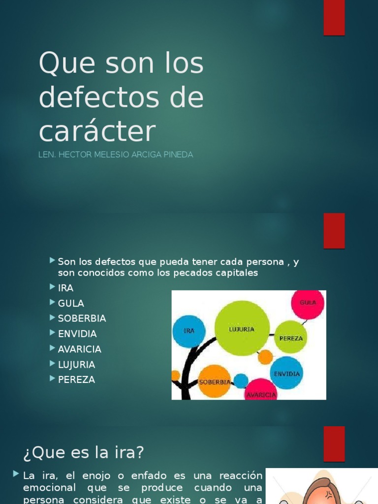 Defectos de Caracter | Descargar gratis PDF | Envidia | Orgullo