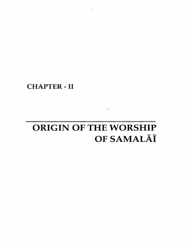 Origin of The Worship of Samalai PDF | PDF | Devi | Deities