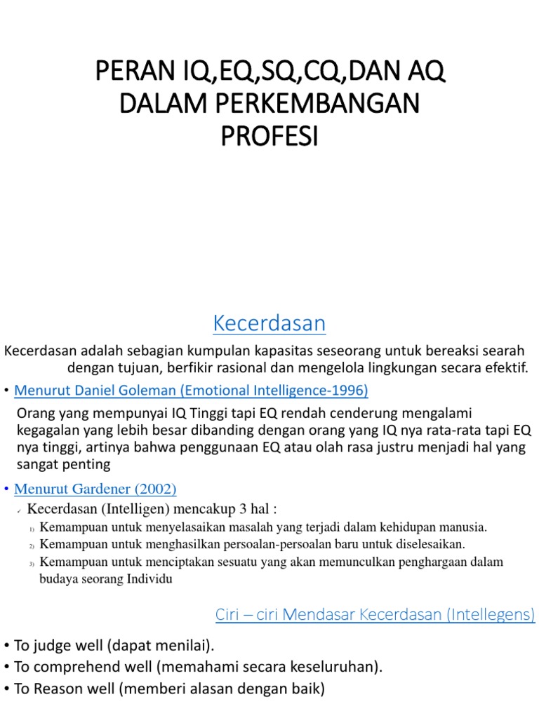 09 Peran Iq Eq Sq Cq Dan Aq Dalam Perkembangan Profesi Dikonversi Pdf