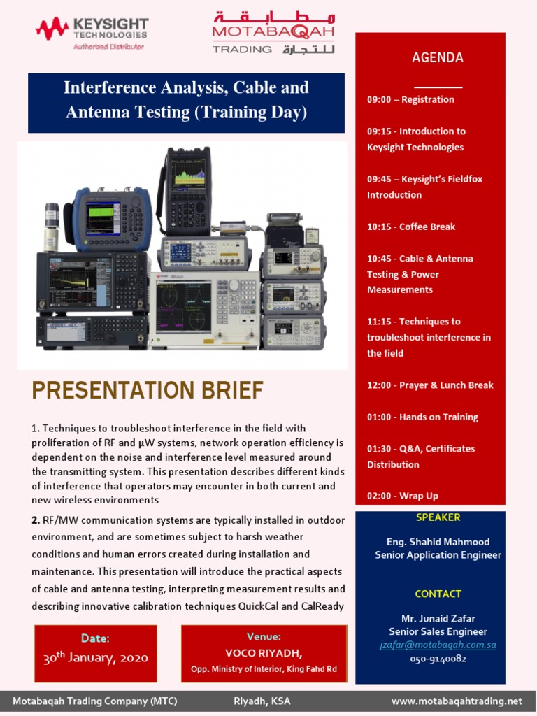 Technology Day - Interference Analysis I&M - Invitation Letter | PDF ...