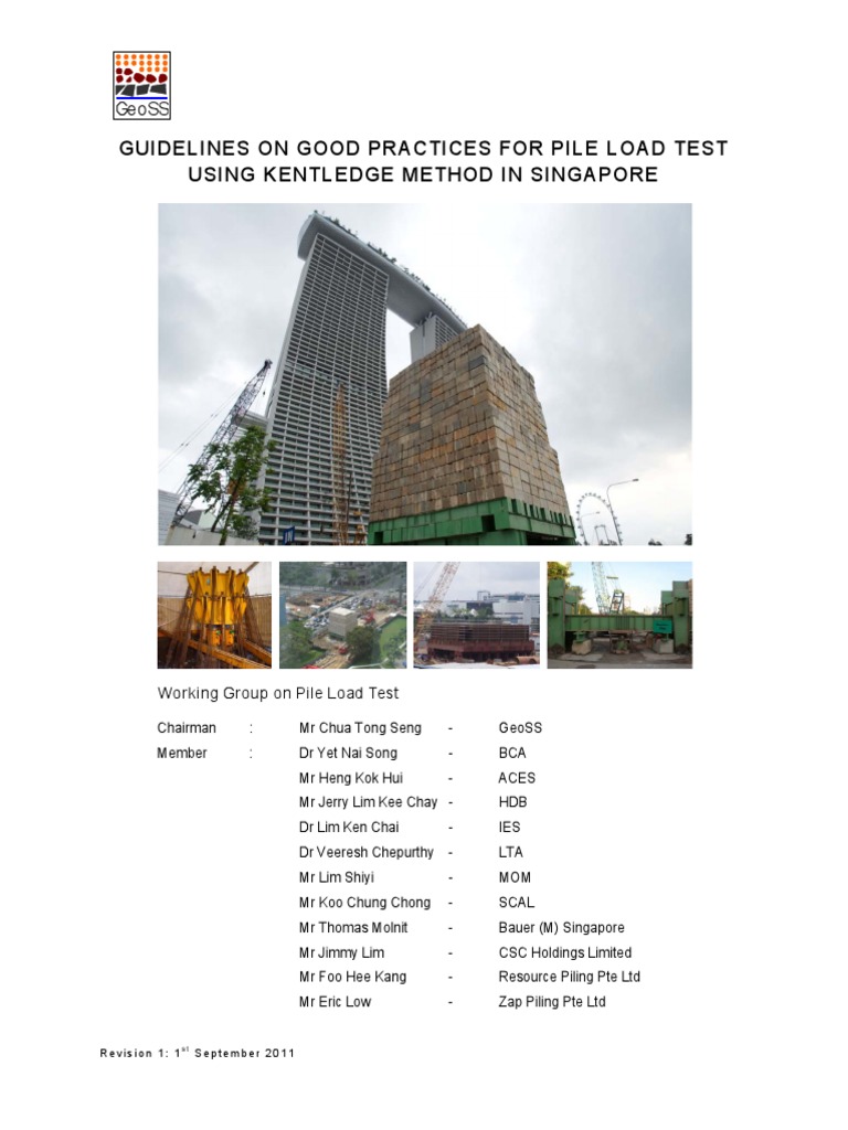 Guidlines For Pile Load Testing Using Kentledge Method PDF | PDF ...