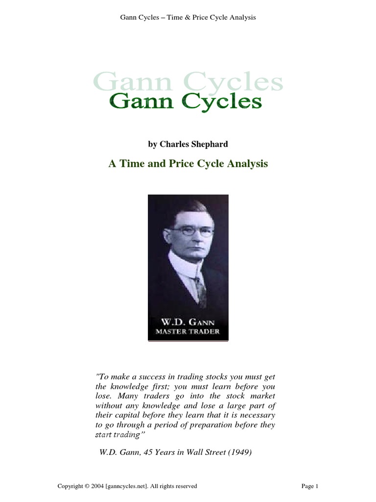 Charles Shephard - Gann Cycles - A Time and Price Cycle Analysis PDF ...