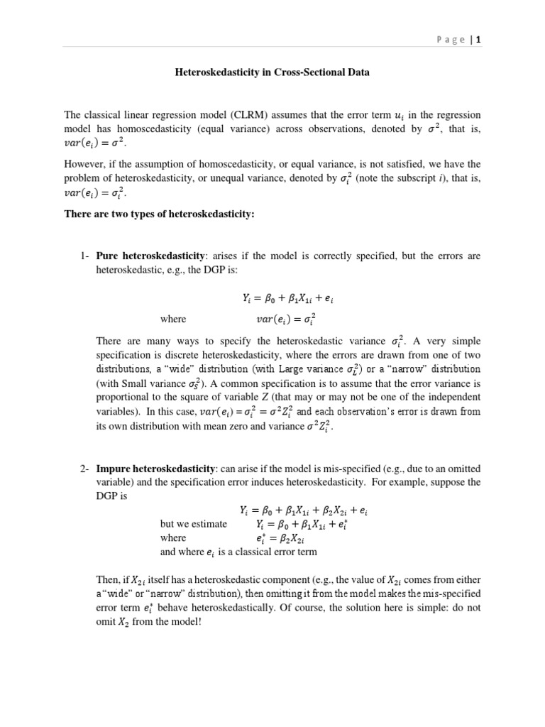 An In-Depth Explanation of Heteroskedasticity, Its Consequences ...