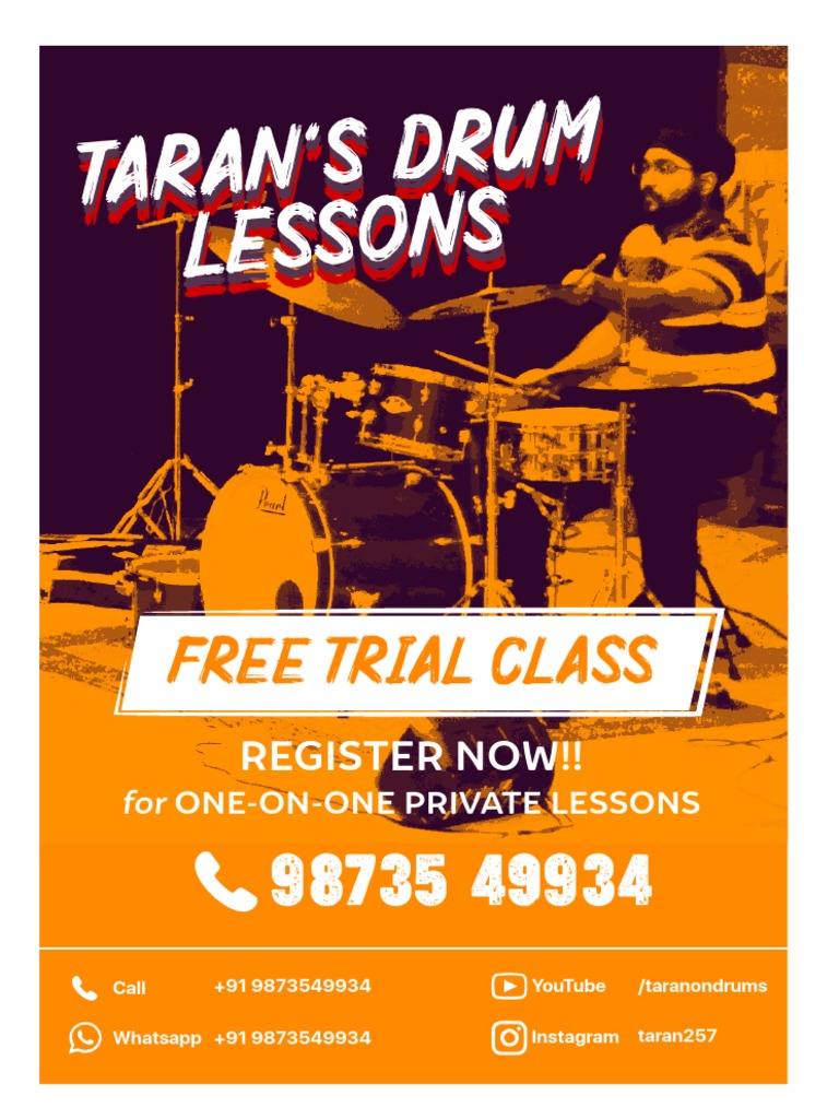 Free Trial Class: For One-On-One Private Lessons | PDF