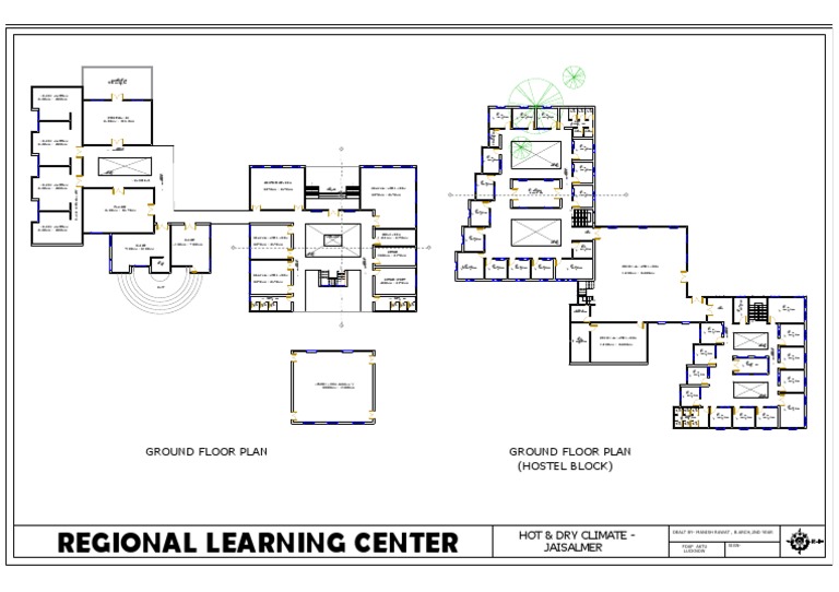 Regional Learning Center: Ground Floor Plan Ground Floor Plan (Hostel ...
