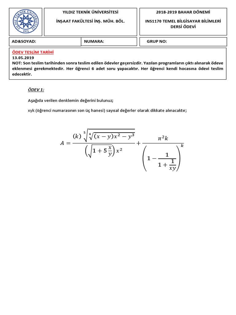 Temel Bilgisayar Bilimleri Ödevi | PDF