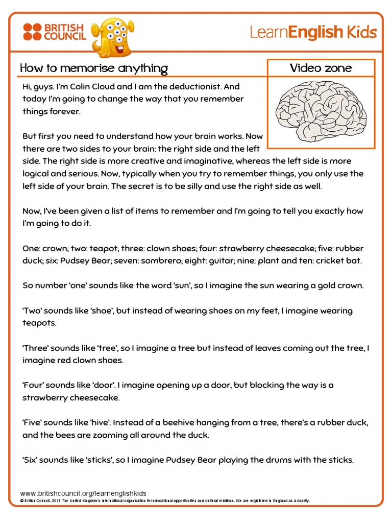 How To Memorise Anything Video Zone | PDF | Beehive