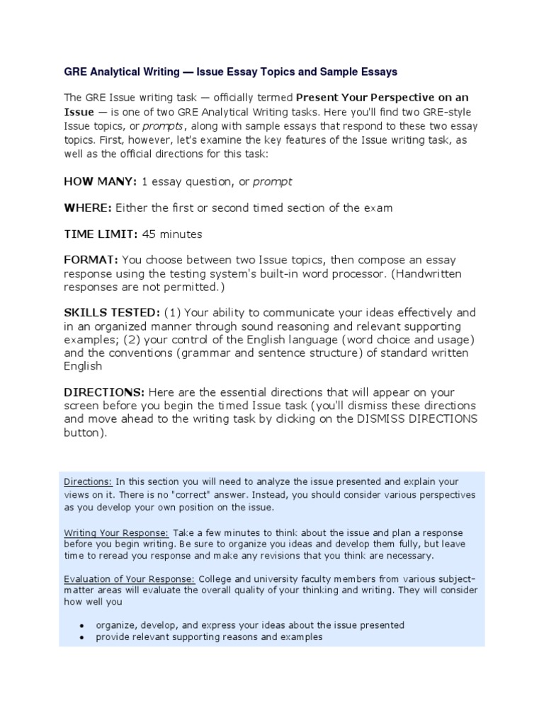 GRE Analytical Writing PDF | PDF | Graduate Record Examinations | Essays