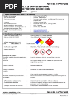 Metanol - Ficha de Seguridad | PDF
