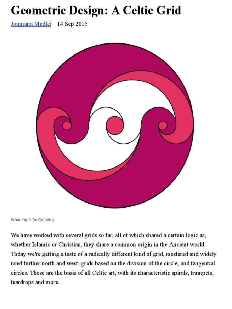 Geometric Design: A Celtic Grid | PDF | Teaching Mathematics
