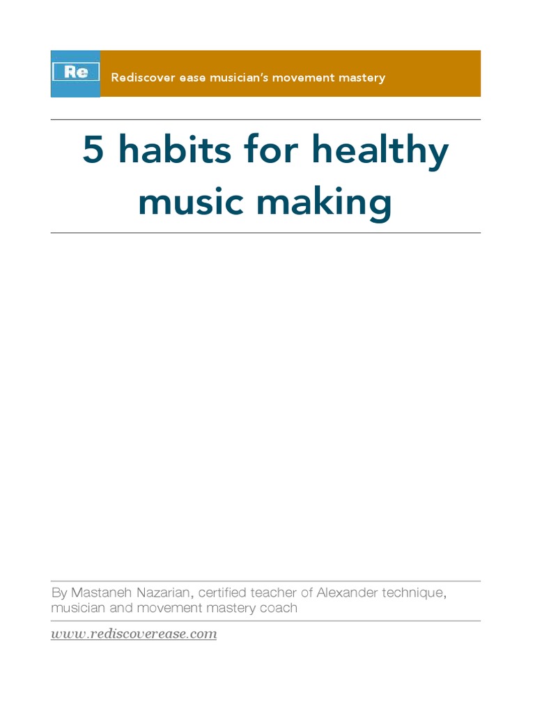 5 Habits For Healthy Music Making | PDF | Perception | Sleep