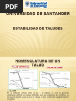 Partes y estabilidad de un talud | PDF | Agua subterránea | Estrato