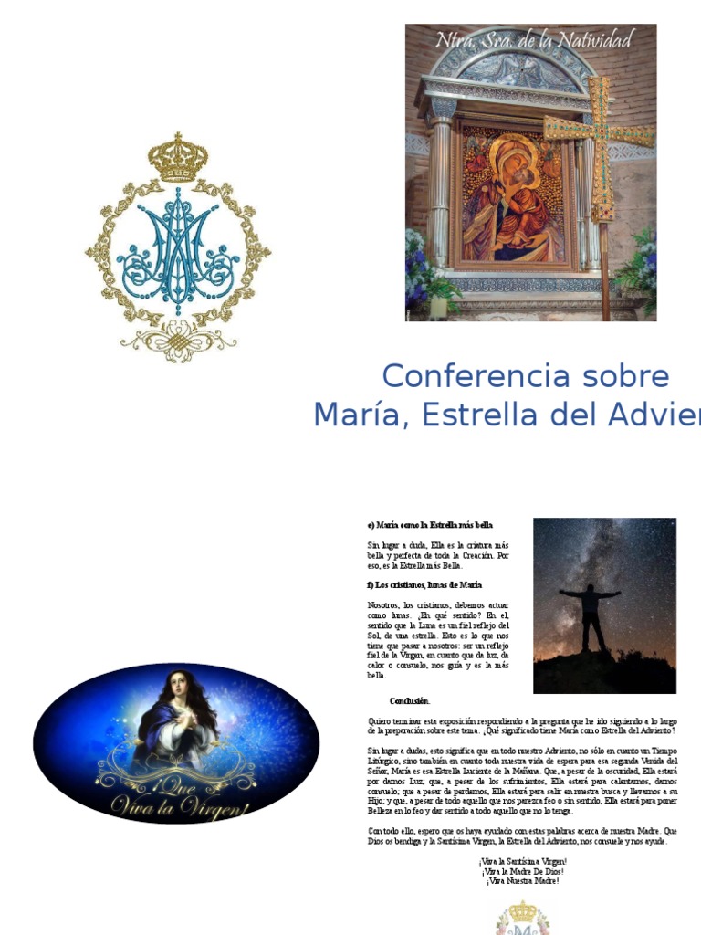 María, Estrella del Adviento | PDF | María, madre de Jesús | Adviento