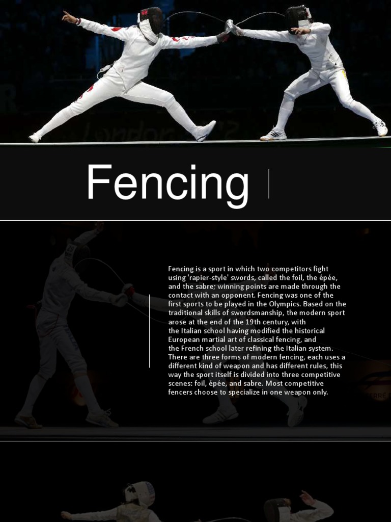 Fencing 171011144713 | PDF | Fencing | Sword