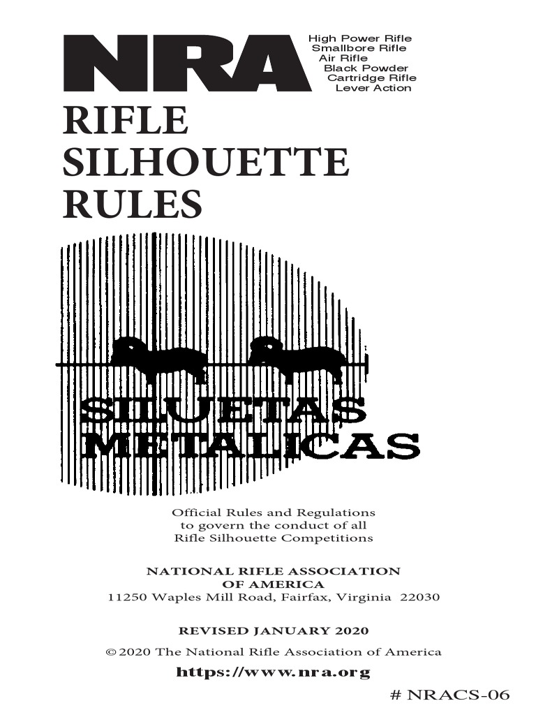 Nra Silhouette Rifle Rulebook | PDF | Telescopic Sight | Rifle