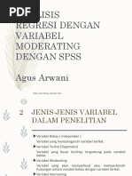 Perbedaan Variabel Moderasi dan Mediasi | PDF