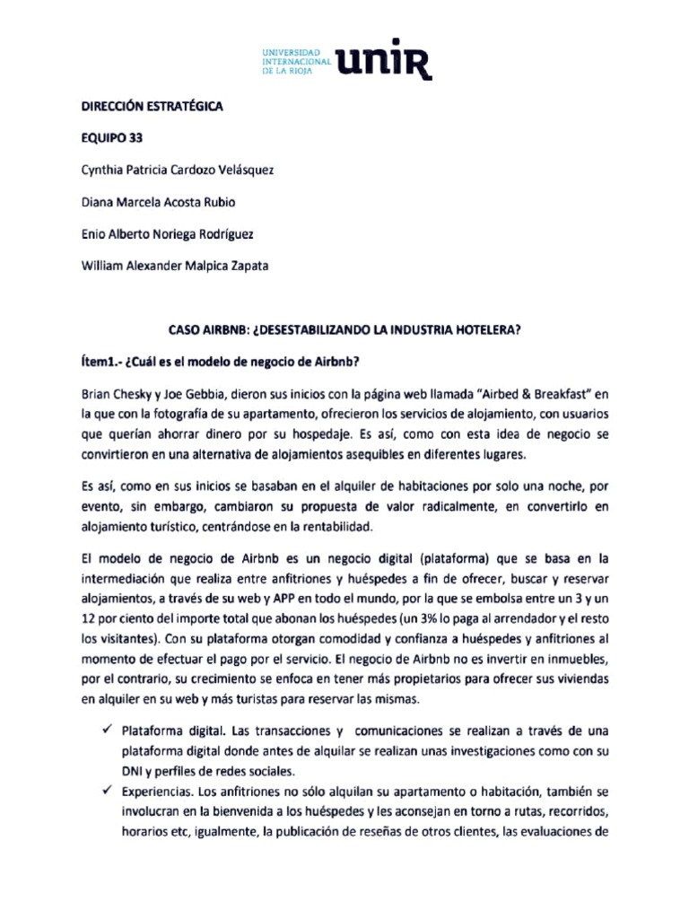 Impacto de Airbnb en la Industria Hotelera | PDF | Airbnb | Hotel