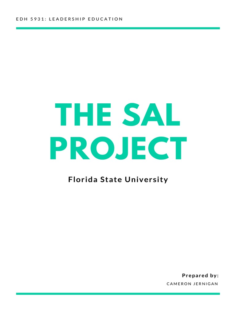The SAL Project CJernigan | PDF | Activism | Leadership