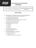 Rencana Keselamatan Konstruksi (RKK) | PDF