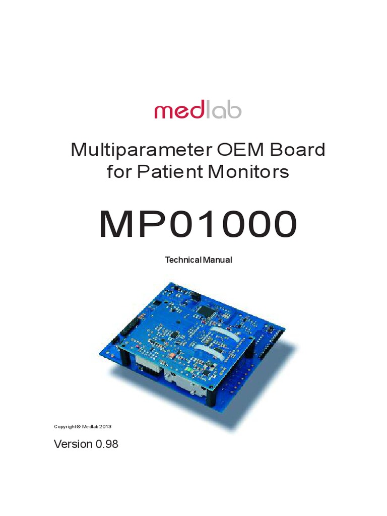 Multiparameter OEM Board For Patient Monitors: Technical Manual | PDF ...