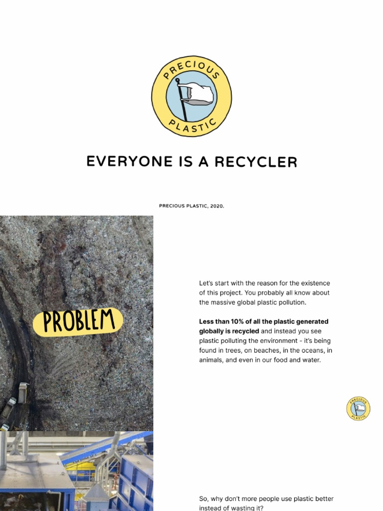 Precious Plastic - Presentation - Booklet | PDF