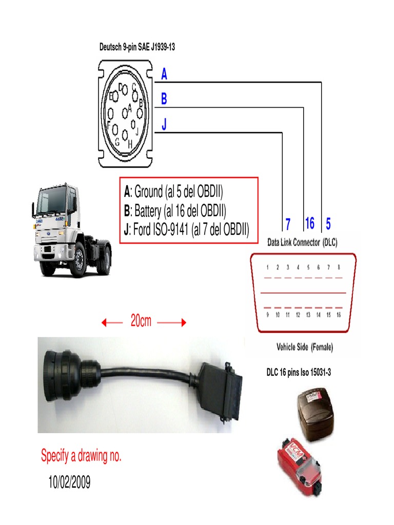 Diagrama de conexões para diagnóstico veicular utilizando protocolos ...