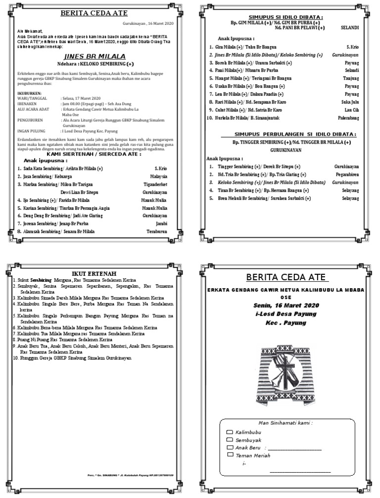 01 Berita Ceda Ate | PDF