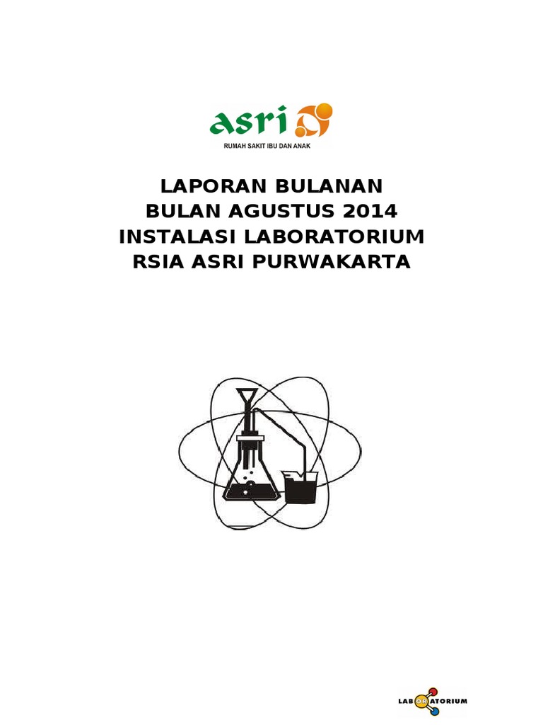COVER LAPORAN BULANAN Lab | PDF