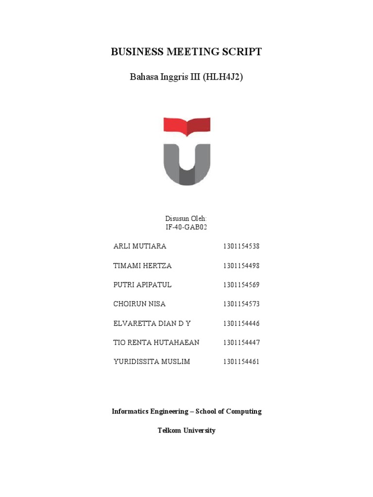 Business Meeting Script | PDF | Foods | Food And Drink