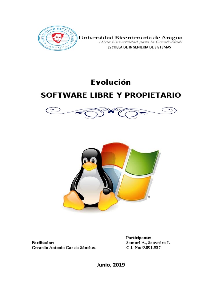 Objetivos Del Programa De Software Libre Y Antecedentes La Historia De