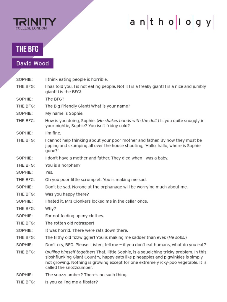 AinP The BFG | PDF | Language Arts & Discipline