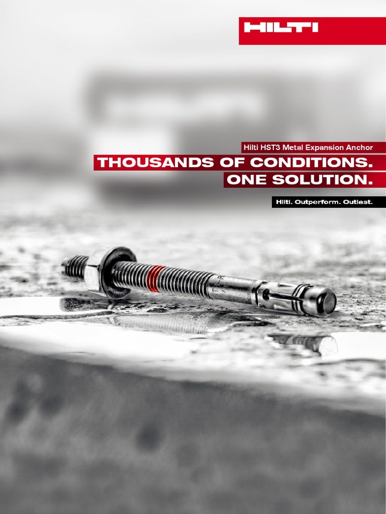 HILTI HST3 Brochure PDF | PDF | Fracture | Concrete