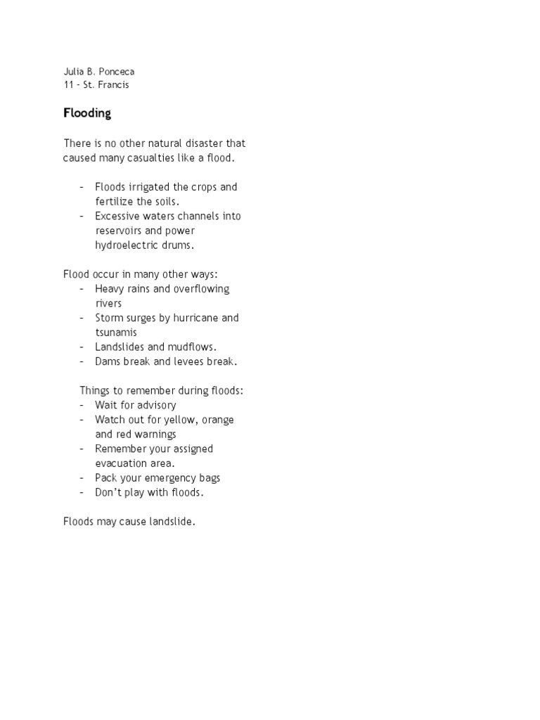 The Positive and Negative Impacts of Flooding: Preparing for Floods and ...