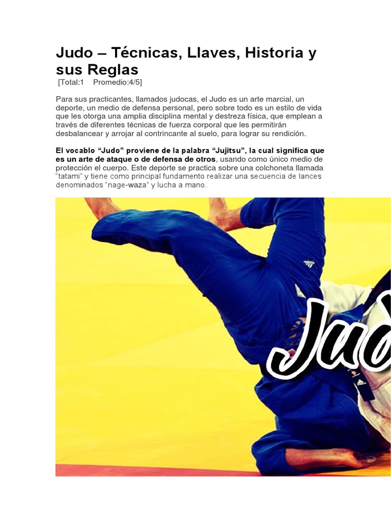 Judo | PDF | Judo | Pie