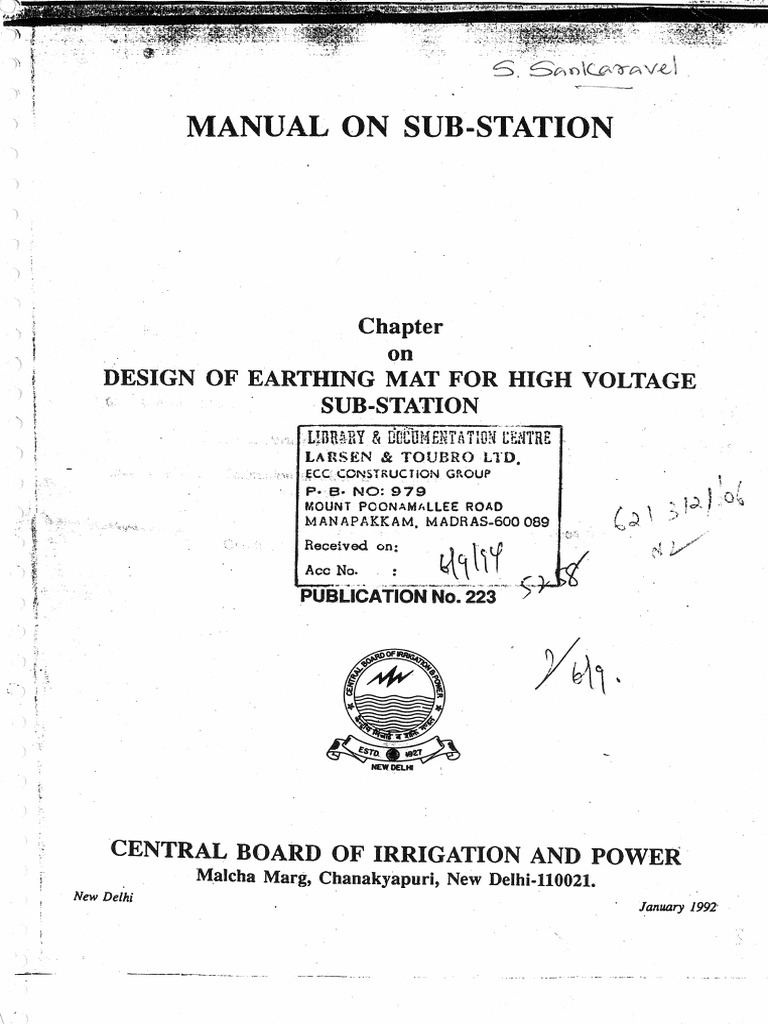 CBIP Earthing Manual PDF | PDF
