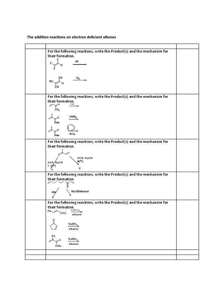 Lecture 4 - Electron Deficient Alkenes | PDF