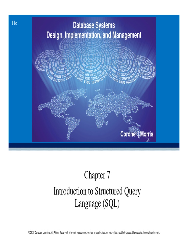 Introduction To Structured Query Language (SQL) : Database Systems ...