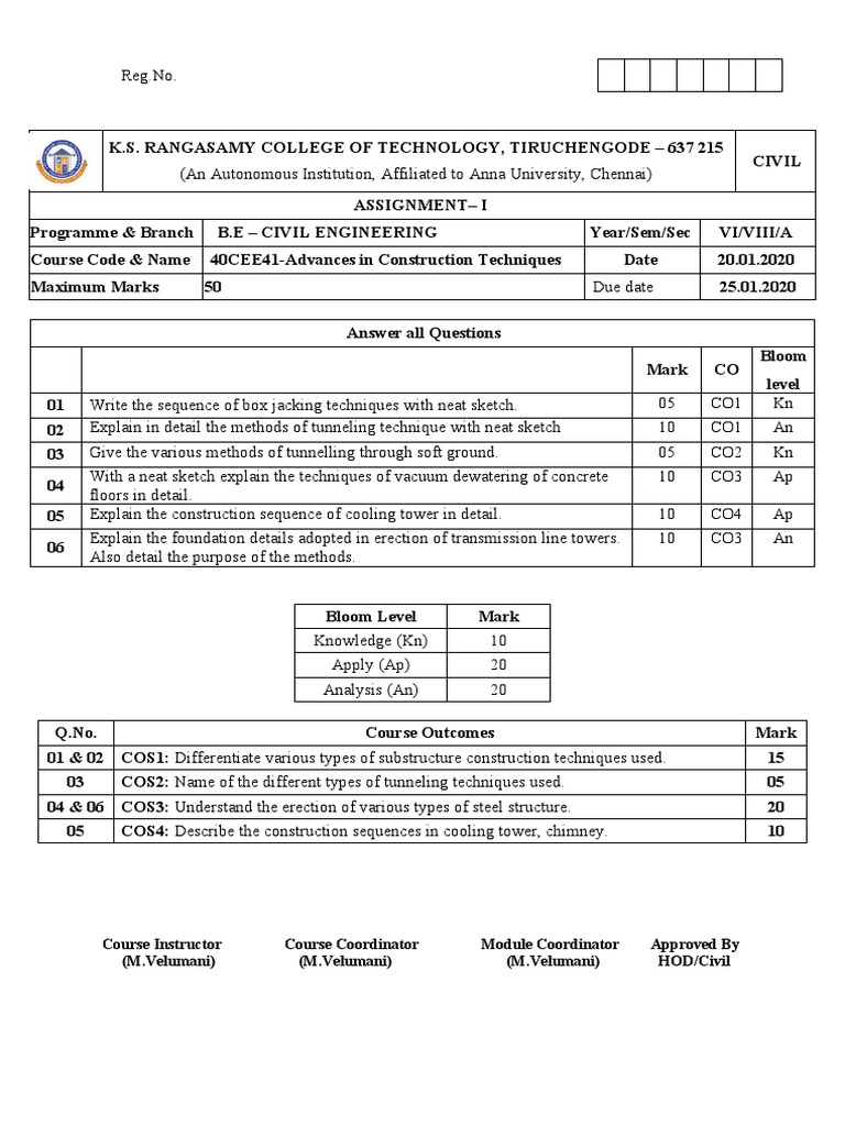 Course Instructor Course Coordinator Module Coordinator Approved by (M ...