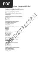 Multiple Choice Questions of Microsoft Access | PDF | Microsoft Access | Database Index