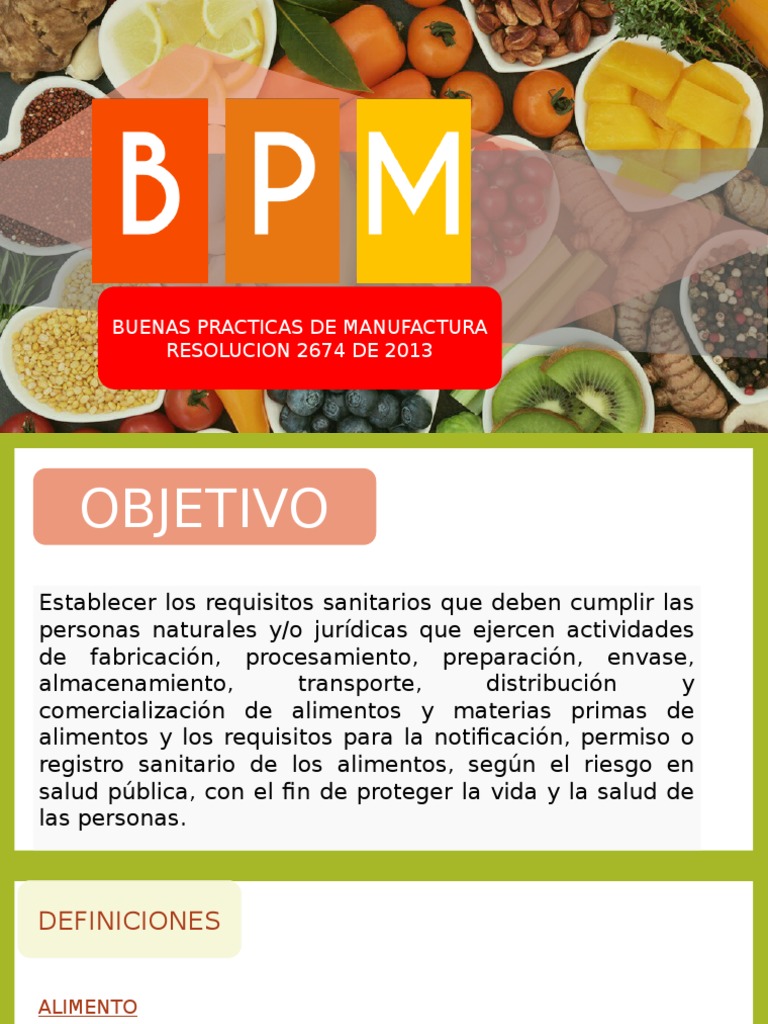 Capacitacion BPM - Limpieza e Higiene Personal | PDF | Alimentos ...