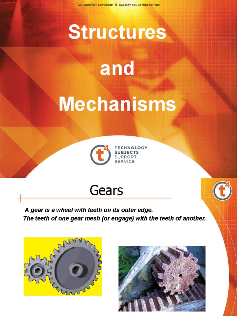 Structures and Mechanisms | PDF | Gear | Classical Mechanics