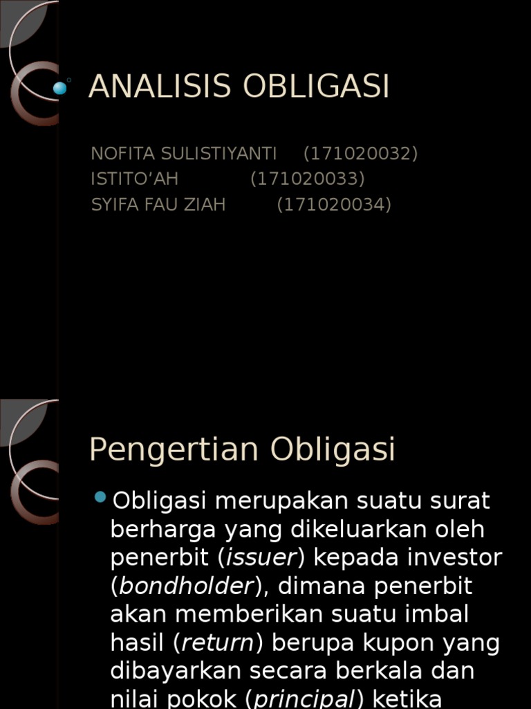 Analisis Obligasi | PDF