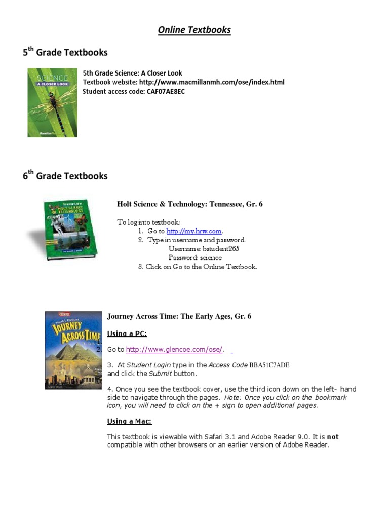 Online Textbooks PDF | PDF | Textbook | Login
