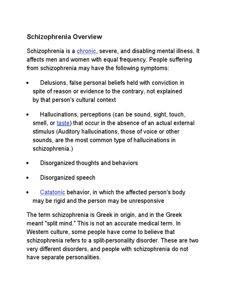 Schizophrenia Emedicinehealth | PDF | Schizophrenia | Antipsychotic