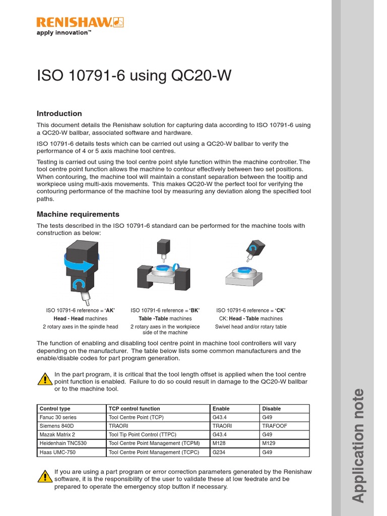 H-8014-9024-01 Using Ballbar For ISO 10791 - 01-B PDF | PDF | Machines ...