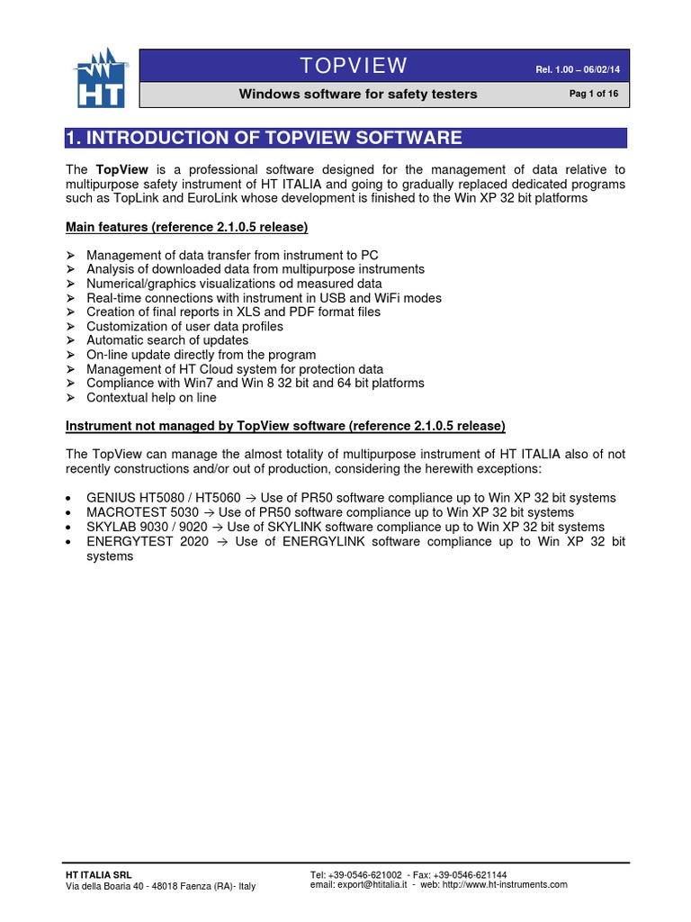 Topview: 1. Introduction of Topview Software | PDF | Software Testing ...