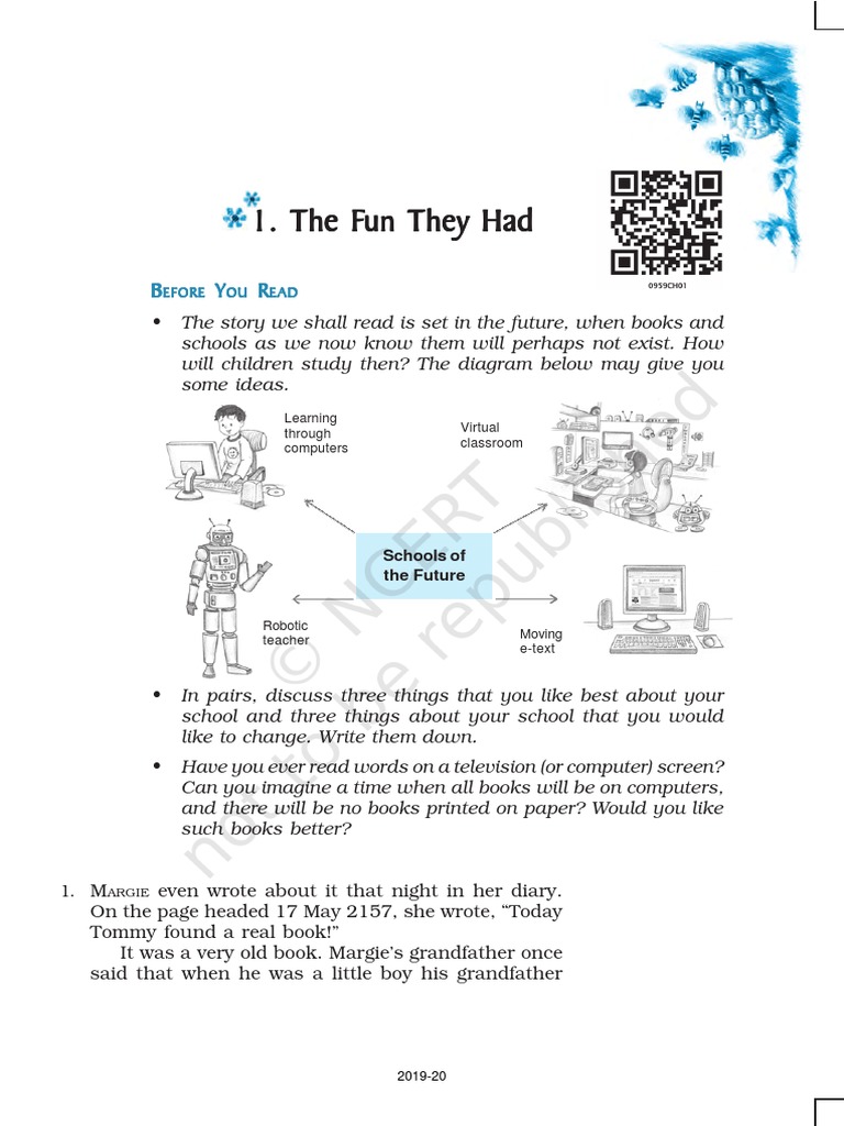 NCERT Book For Class 9 English Chapter 1 | PDF | Adverb | Grammatical Tense